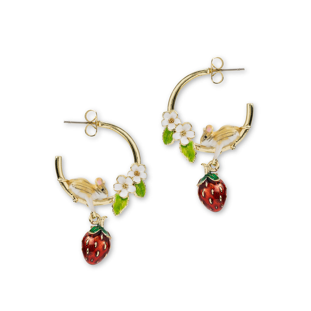Strawberry & Mouse Hoops – Bill Skinner Studio