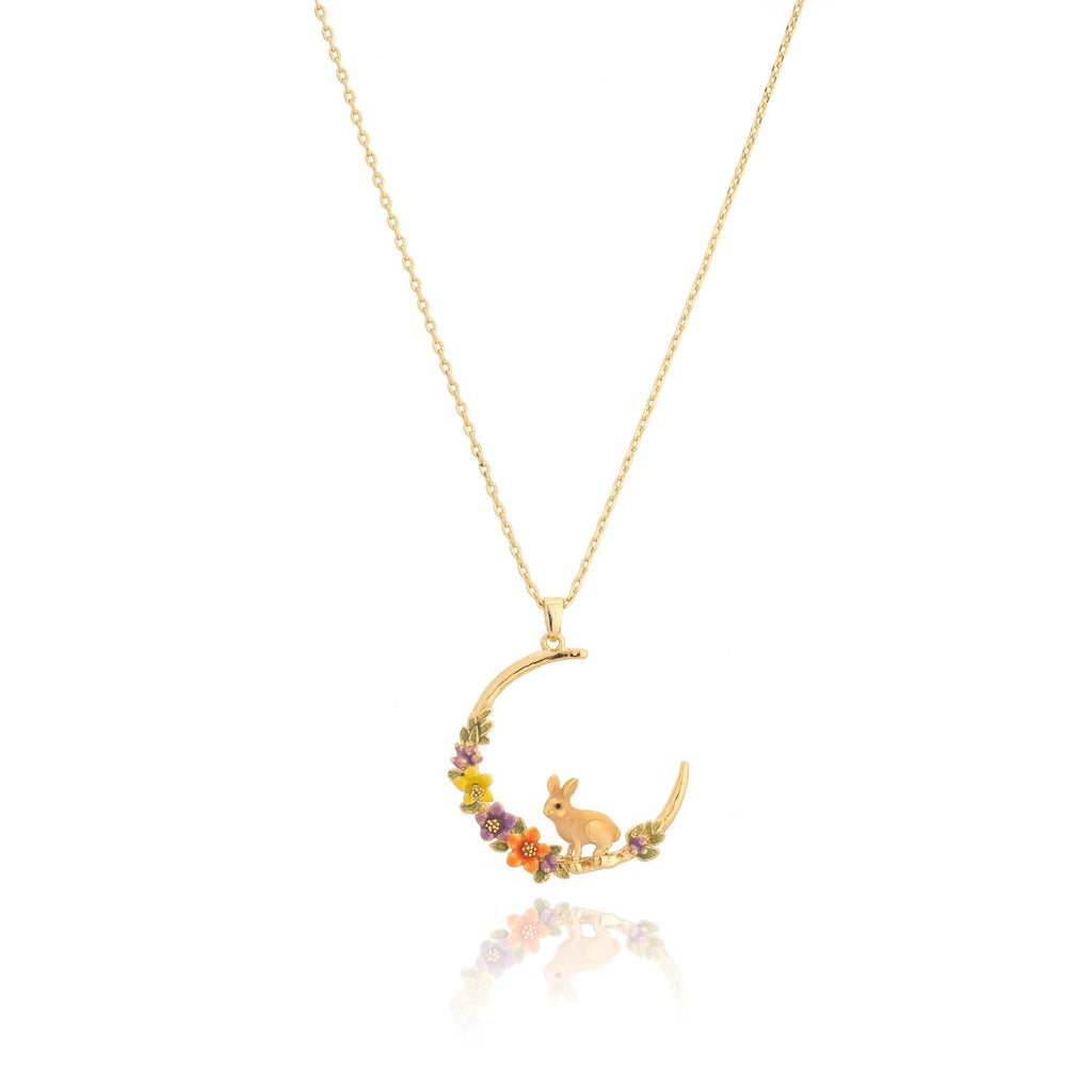 Flower Rabbit Hoop Necklace – Bill Skinner Studio