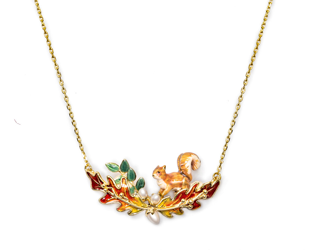 Squirrel & Acorn Necklace – Bill Skinner Studio