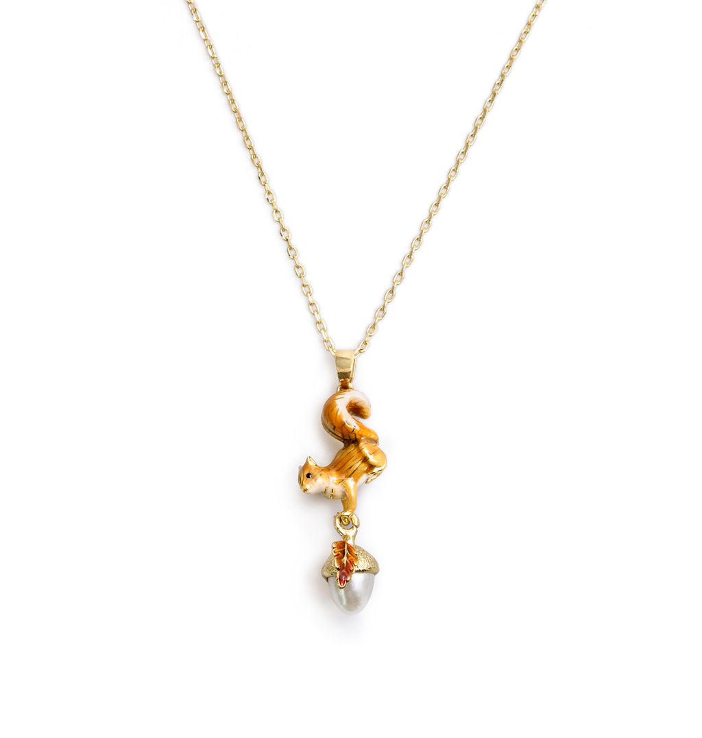 Squirrel & Acorn Pendant – Bill Skinner Studio