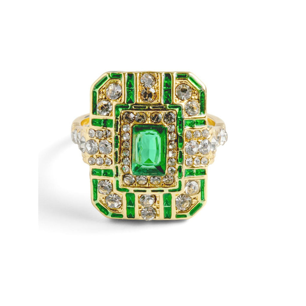 Emerald Art Deco Ring – Bill Skinner Studio