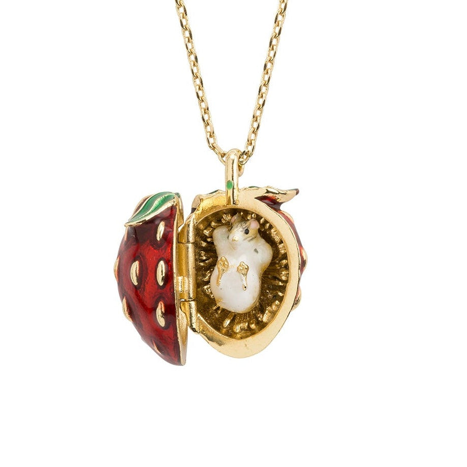 Strawberry & Mouse Locket – Bill Skinner Studio