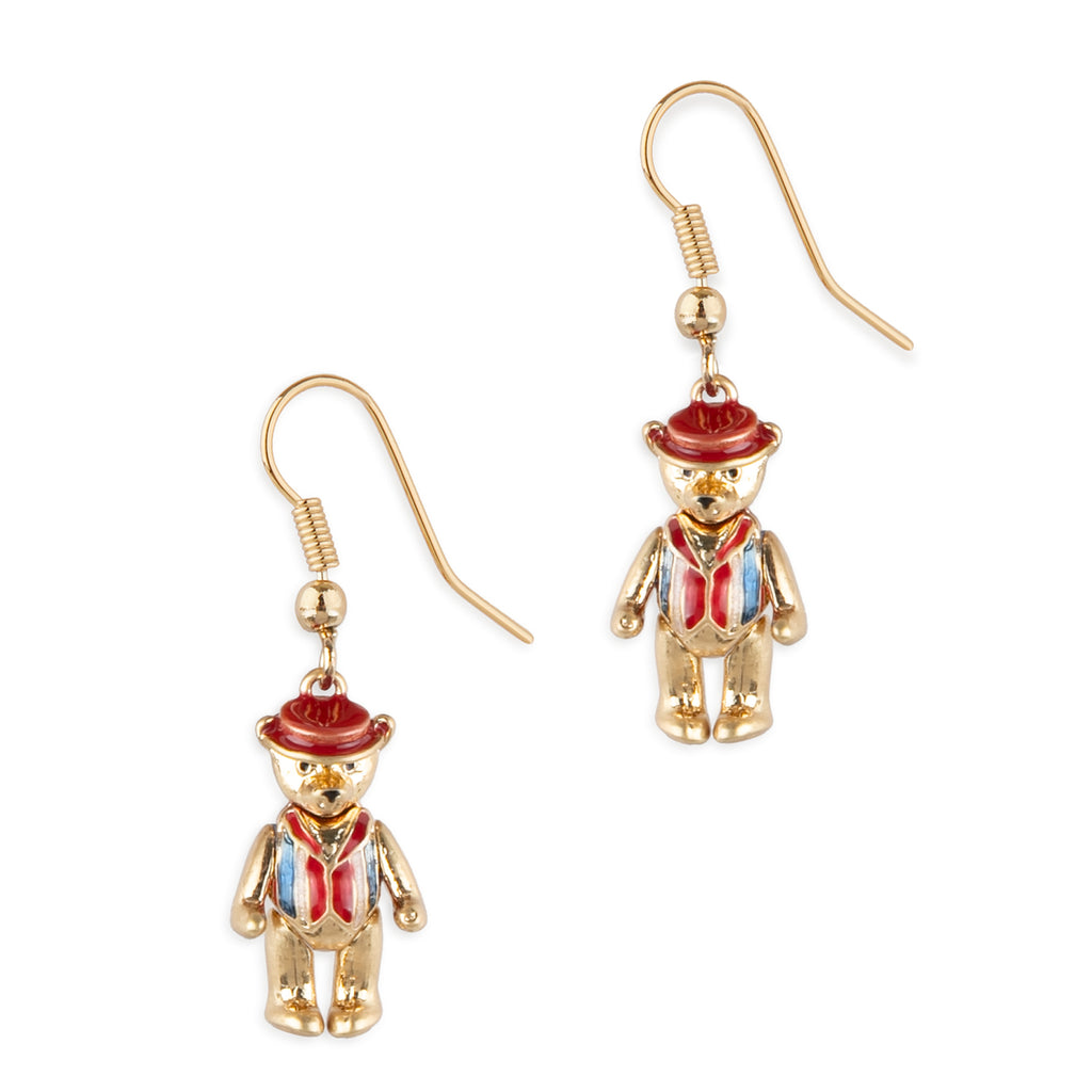 Teddy Bear Drop Earrings – Bill Skinner Studio