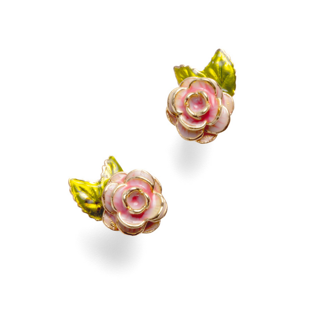 Vintage Rose Stud Earrings | Bill Skinner Studio